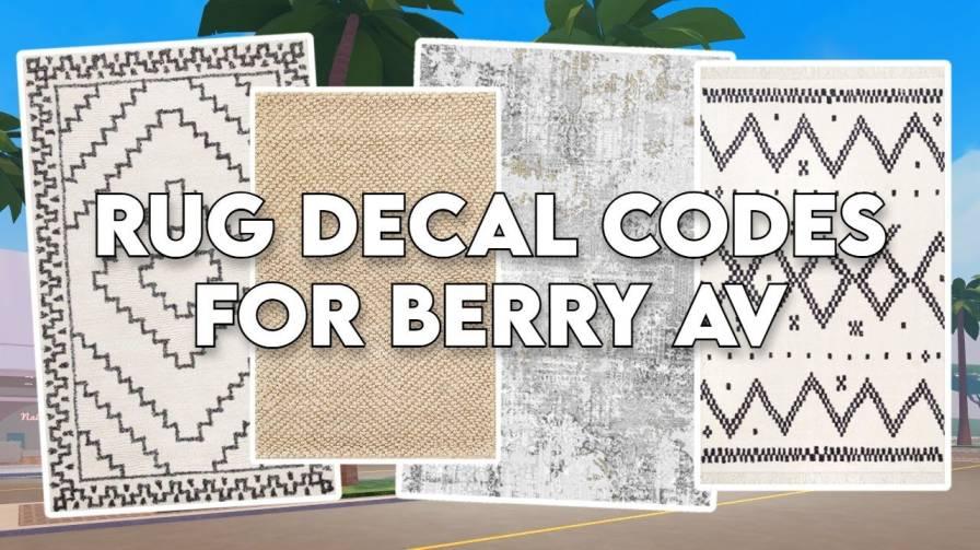 The Ultimate Berry Avenue Codes Master List (Updated Boys, Girls, Rugs ...