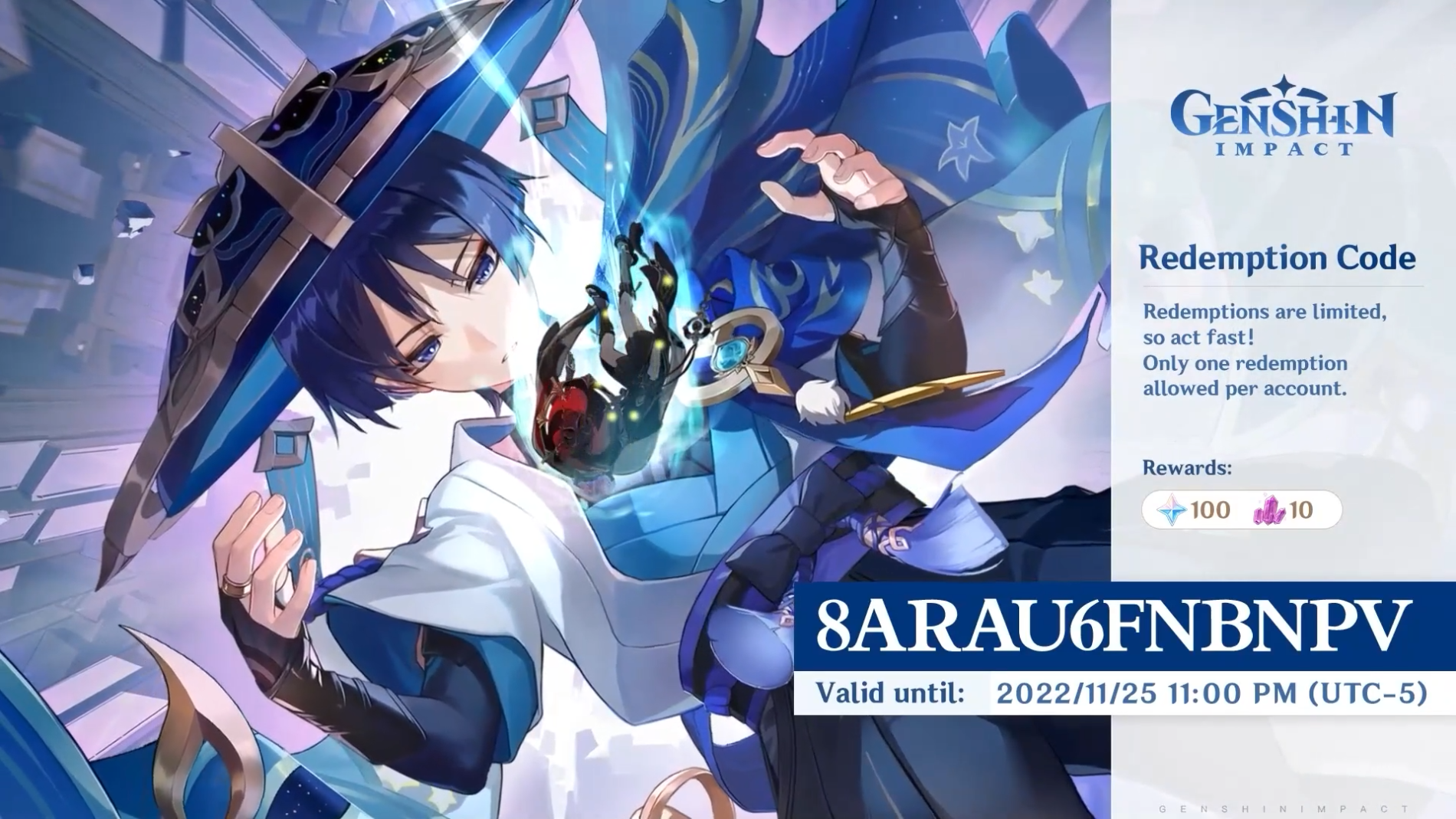 Genshin Impact Codes [31 December] | AxeeTech