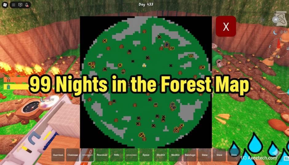 99 Nights in the Forest Map [November 2025] Secret Locations & Optimal ...