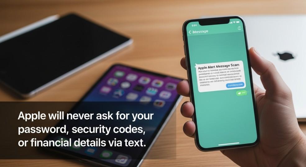 Guid to "Apple Account Security Alert Text" It's a Scam | AxeeTech