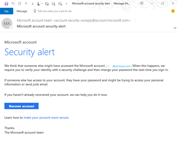Microsoft Account Security Alert Email: How to Identify its Scam or ...
