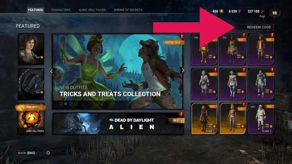 DBD Codes, Dead By Daylight Updated Codes [December 2025] | AxeeTech