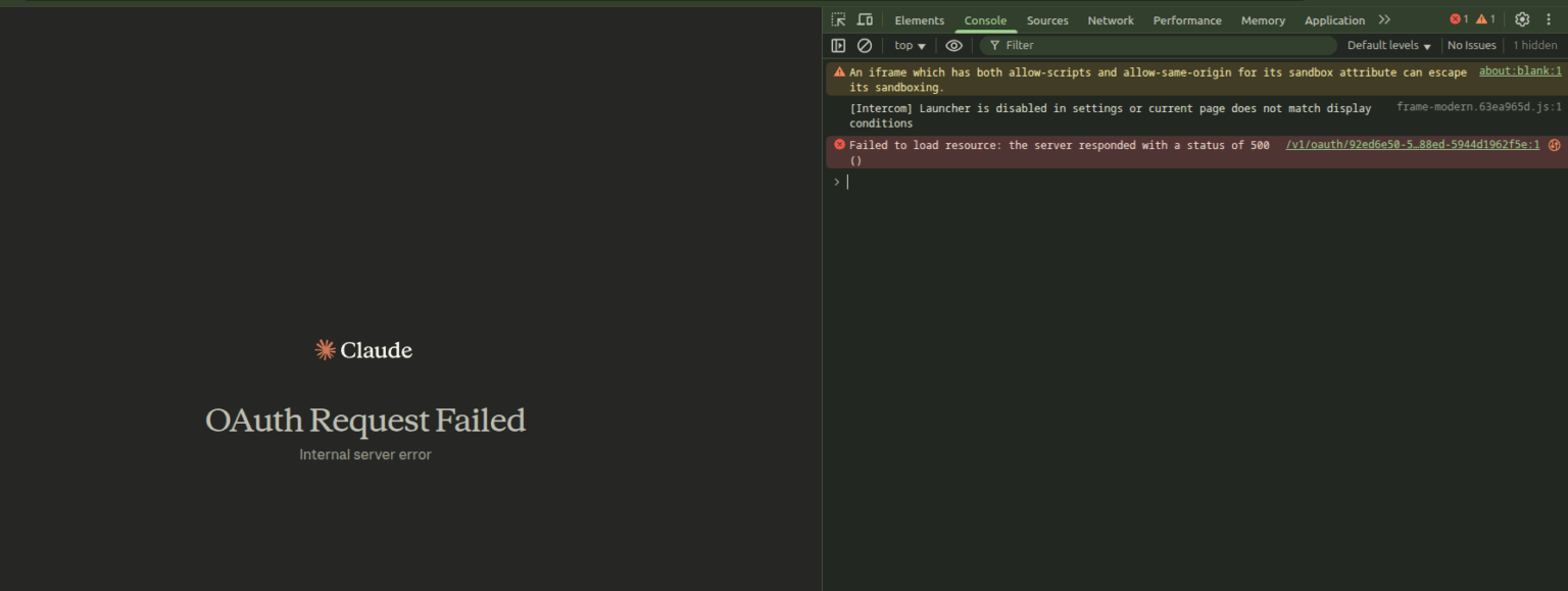 Claude OAuth Request Failed, 8 Ways to Fix Internal Server Error (2025 Guide) | AxeeTech