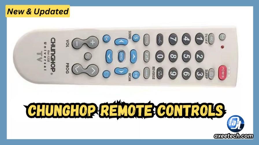Chunghop Universal Remote Codes — Complete List for All TV Brands ...