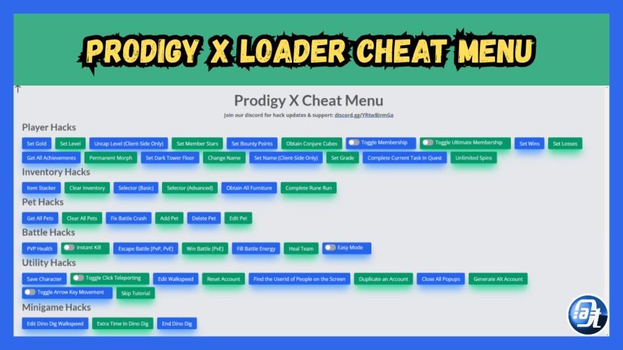 Prodigy X Loader: Complete Guide — Features, Install Steps, Hacks List ...