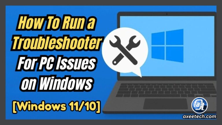 How to Run a Troubleshooter for PC Issues in Windows 11 and 10 ...