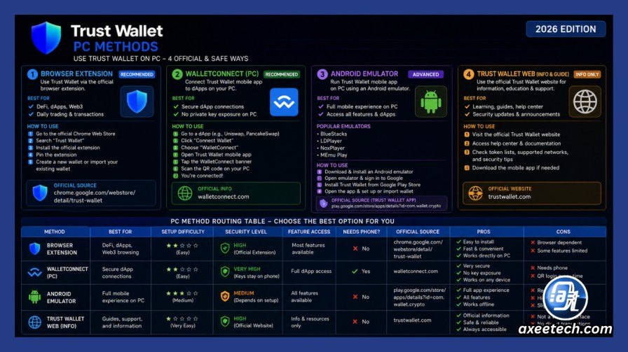 Trust Wallet PC: How to Use It on Windows, Mac, and Linux (3 Methods ...